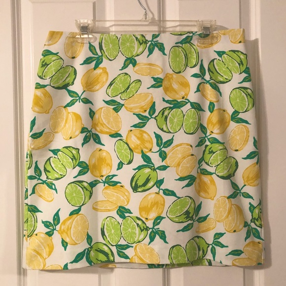 Talbots | Skirts | New Adorable Talbots Lemon Lime Lined Skirt In Size ...
